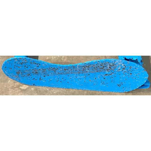 Pop Art Garden Fountain/ Sculpture of a Standing Blue Dog | Chairish