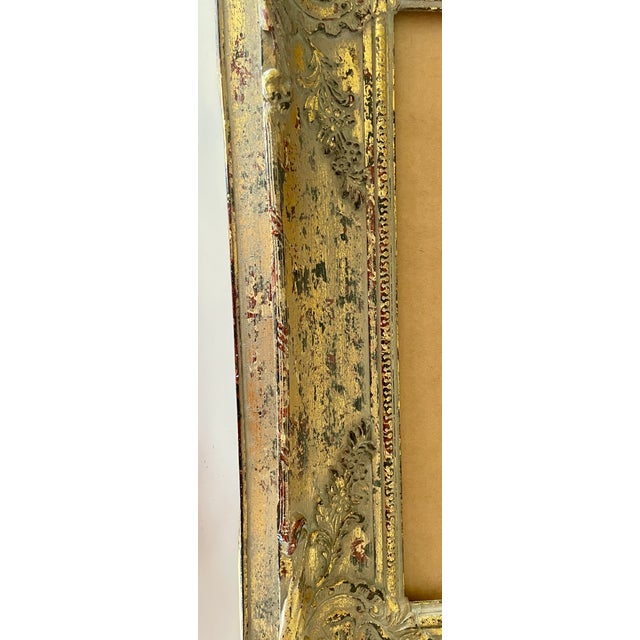 Antique French Gilded Gesso Gold Frame | Chairish