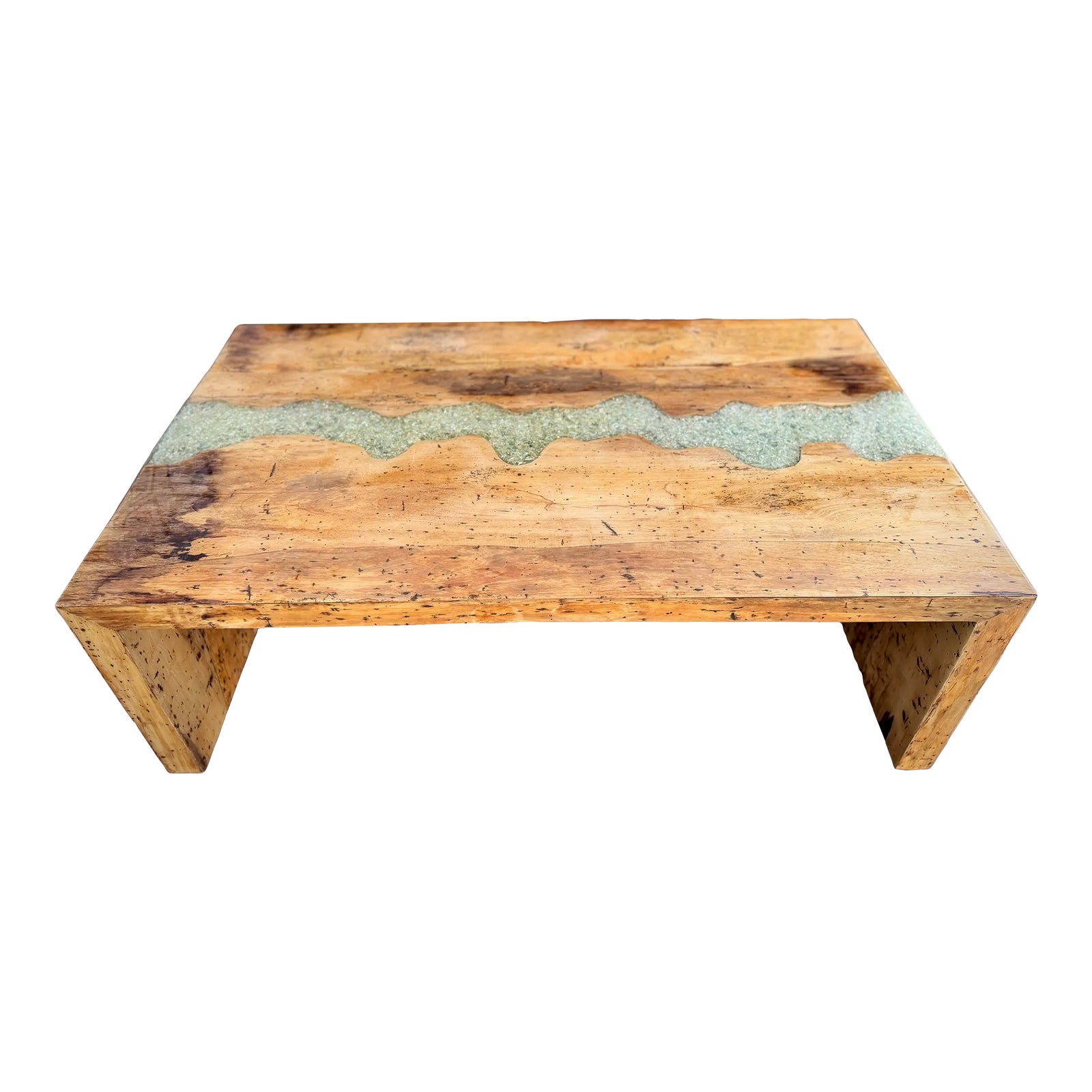 Modern Organic Crystal Waterfall Coffee Table Braden by Made Goods ...