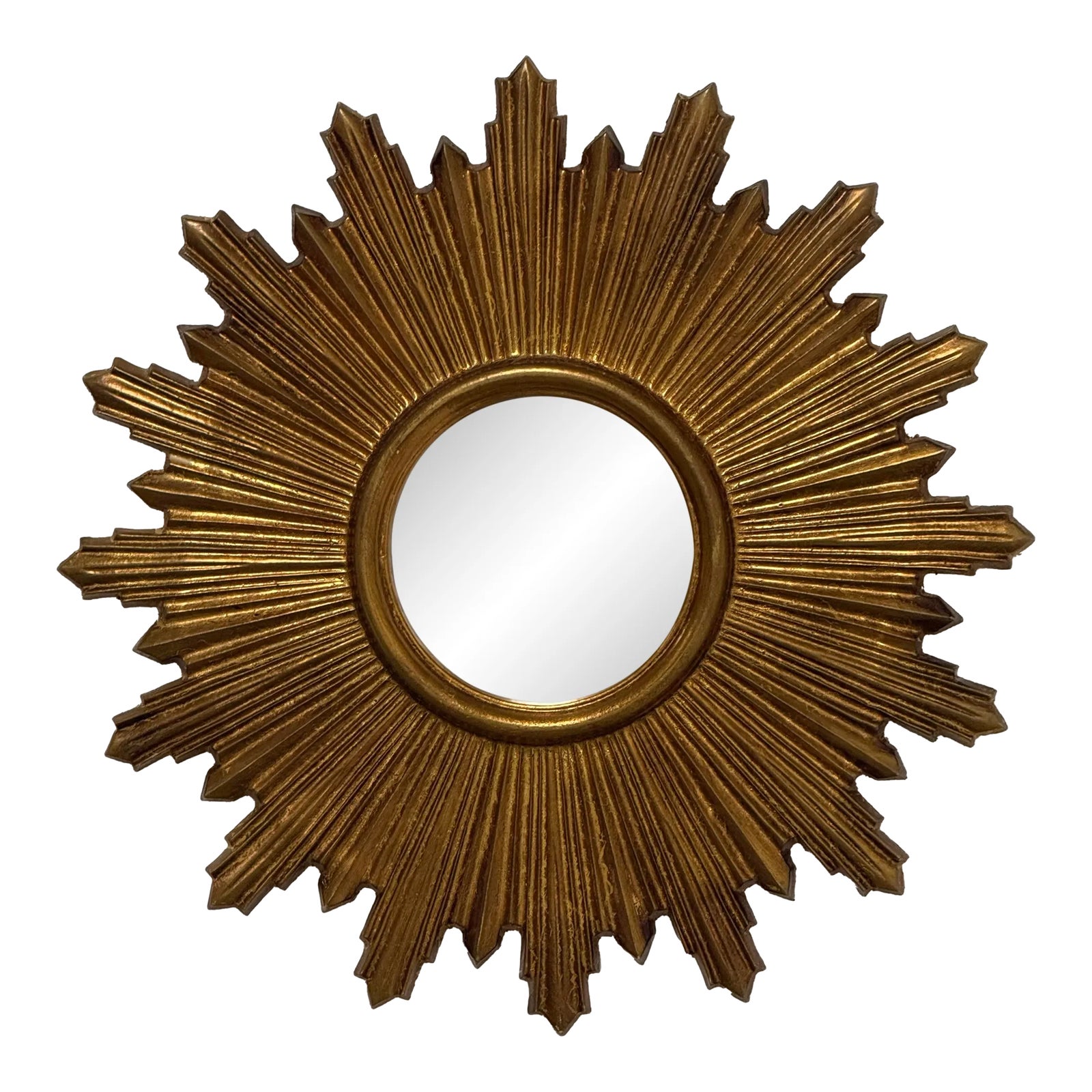 1930s The Stalls Art Deco Vintage Sunburst Wall Mirror | Chairish