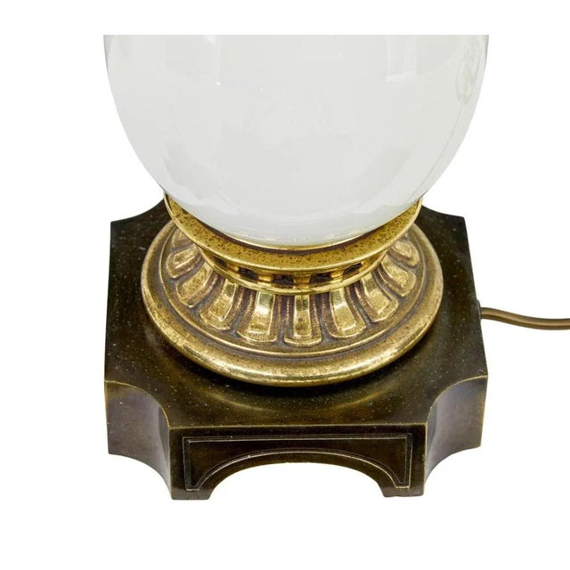 Art Deco Style Brass and Glass Table Lamps, 1990s, Set of 2 | Chairish