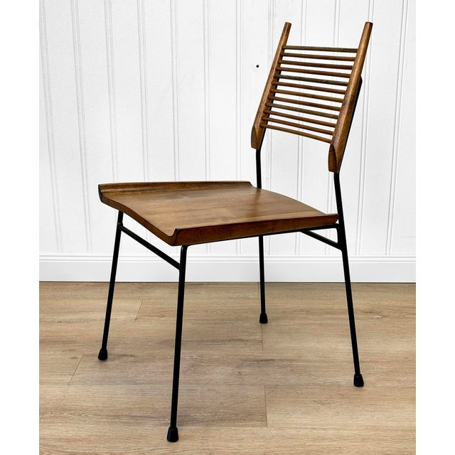 Mid-Century Paul McCobb Sculptural Maple & Iron Shovel Chair | Chairish