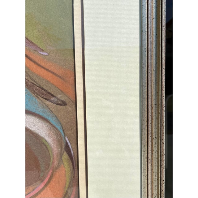 Virgil Sova Pastel Painting With Art Deco Influence. | Chairish