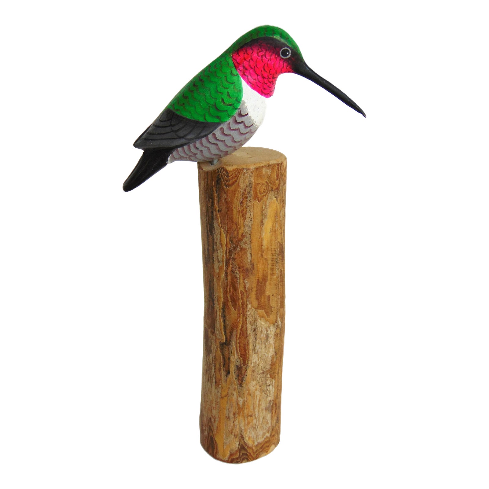 Hand Carved Hummingbird Handmade Hand Painted Bird 7 1/2"h Wood Carving ...