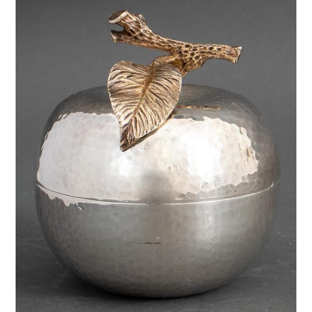 Sterling and Parcel Gilt Silver Apple Form Box | Chairish