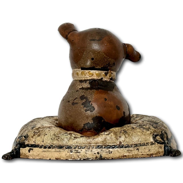 Rare Antique Hubley Mfg. Co. Model #32 "Fido on Pillow" Puppy Dog Cast ...