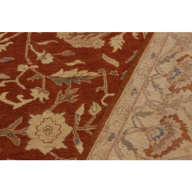 Shabby Chic Kafkaz Rust/Gold Wool Rug -8'11 X 12'9 | Chairish