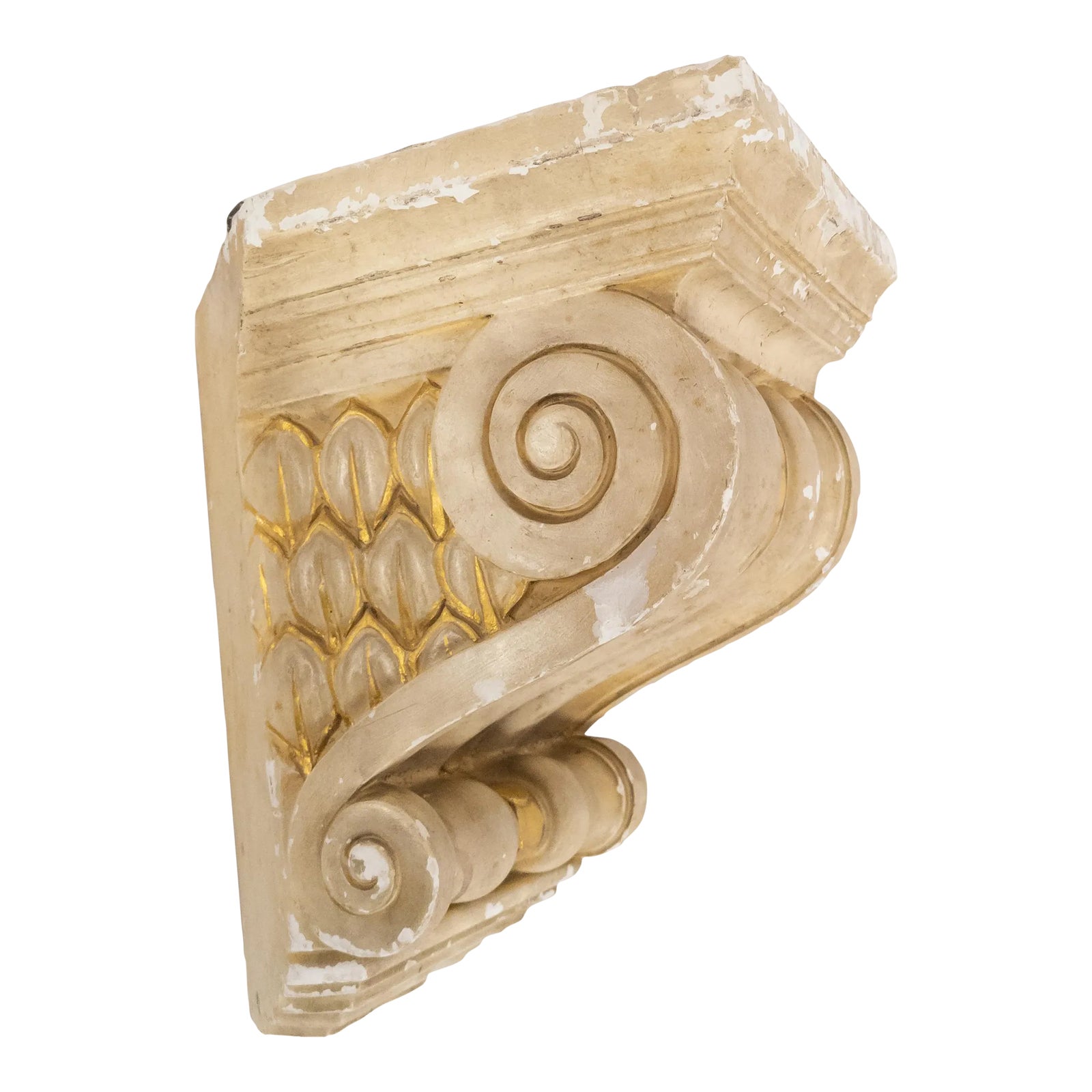20th Century Decorative Neoclassical Plaster Corbel or Corner Shelf ...