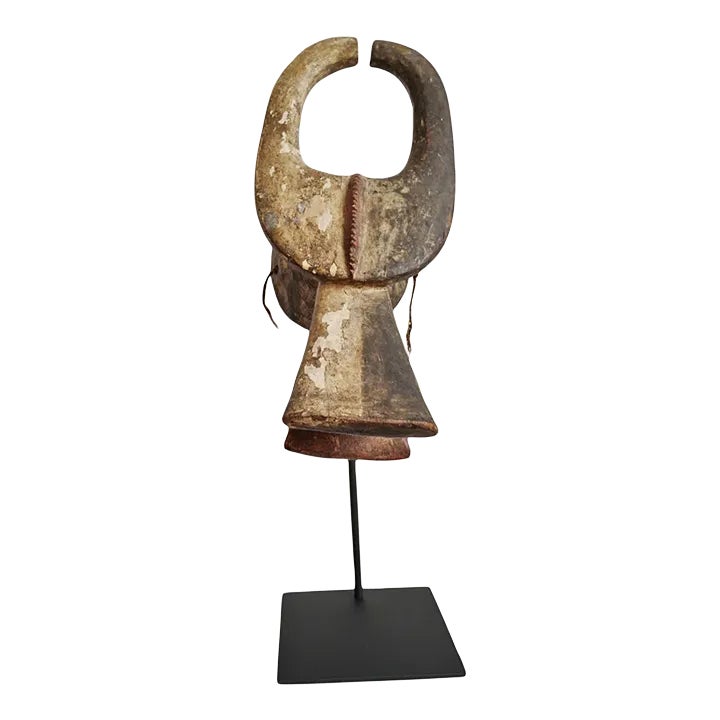 Antique Chamba Mangam Buffalo Mask on Stand | Chairish
