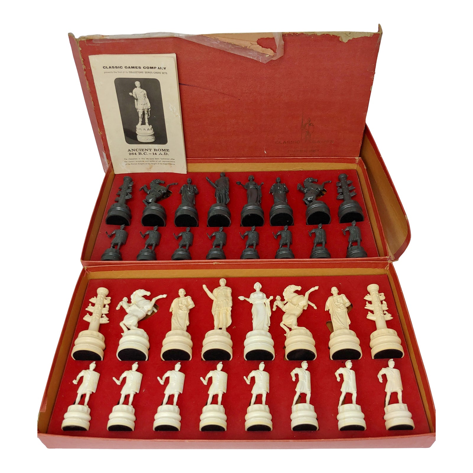 Classic Games Company 1963 Roman Empire Chess Game | Chairish