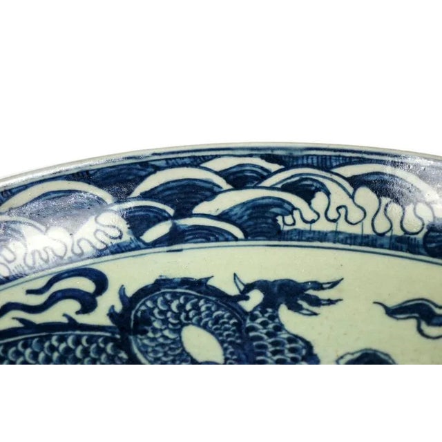 Antique Late 19th Century Chinese Porcelain Large Plate with Round ...