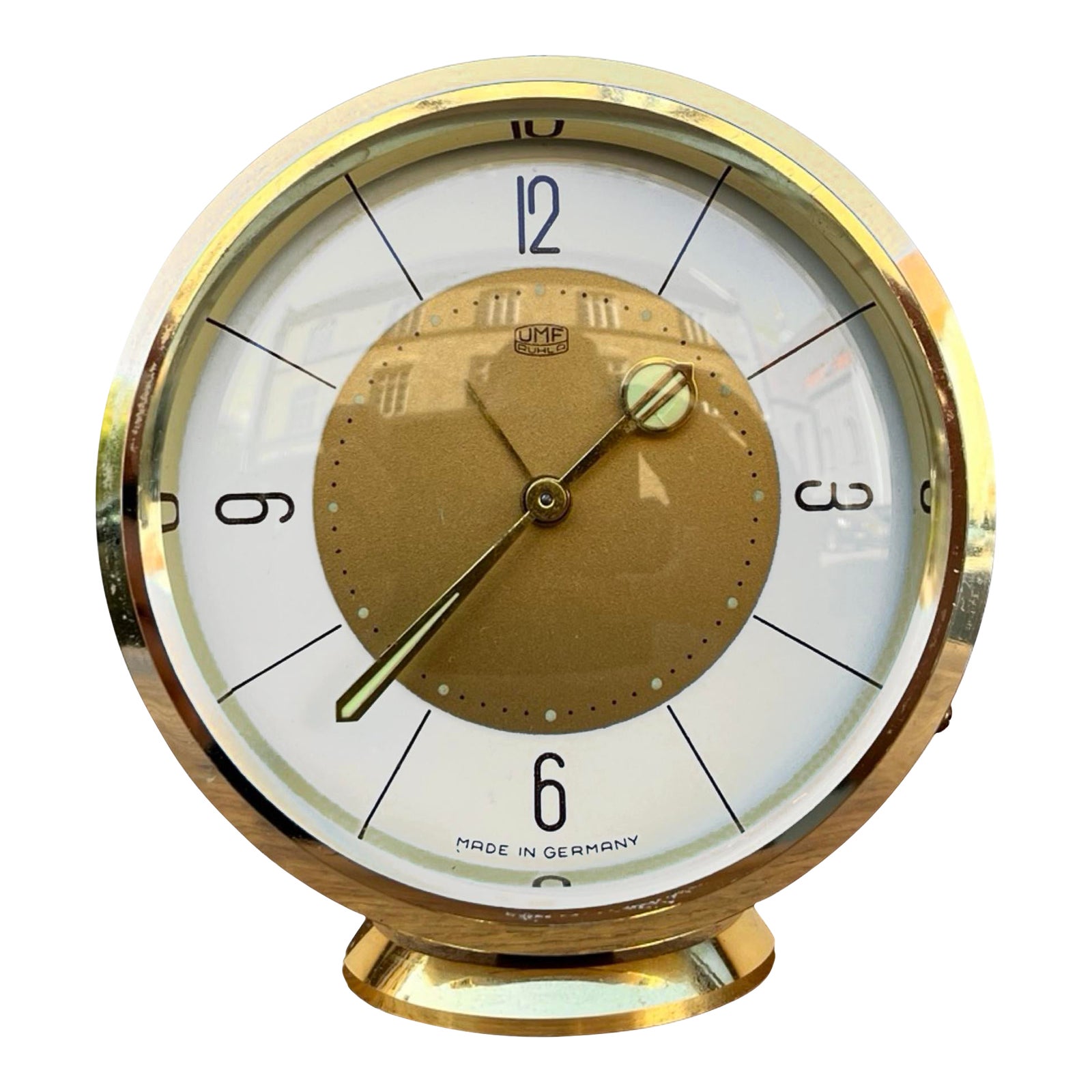 Mechanical Brass Alarm Clock, Umf Ruhla, Space Age Germany, 1960s ...