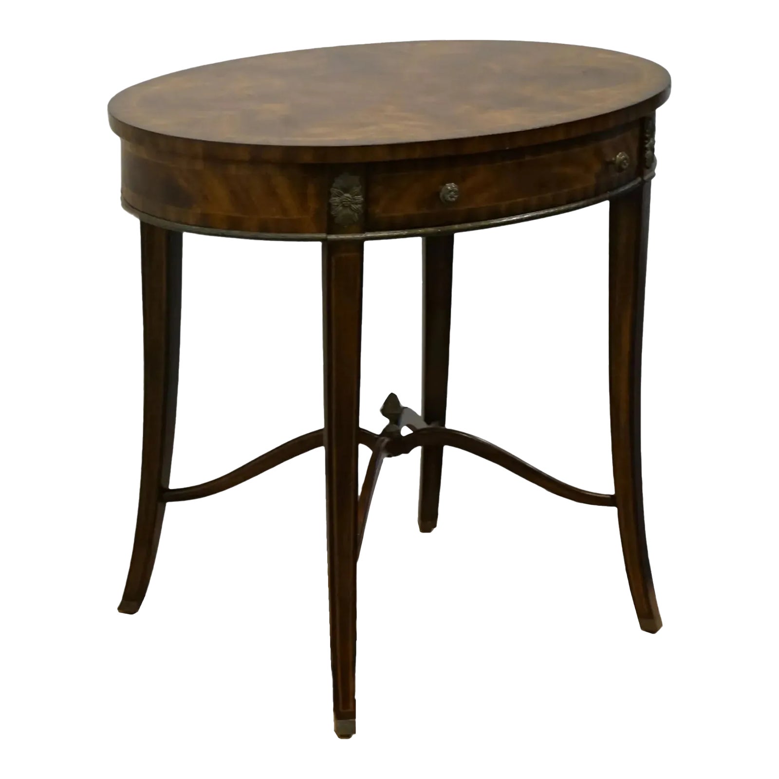 Maitland Smith Banded Flame Mahogany British Imperial Traditional Style ...