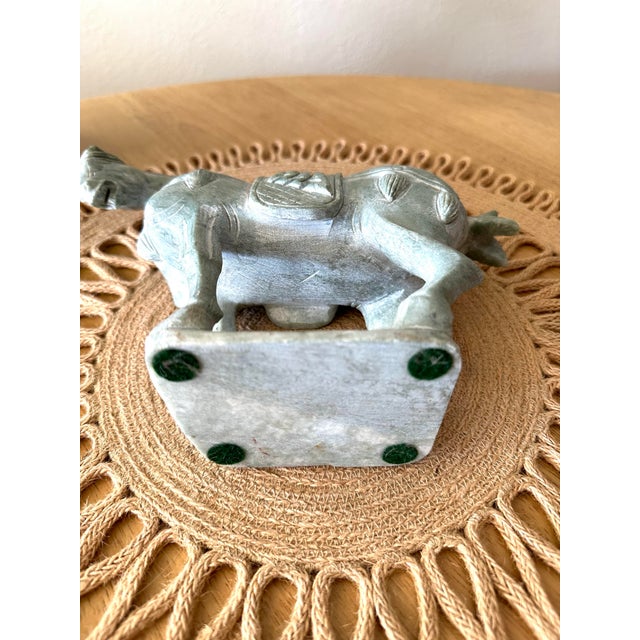 1960s Green Jade Tang Dynasty Horse Statue | Chairish