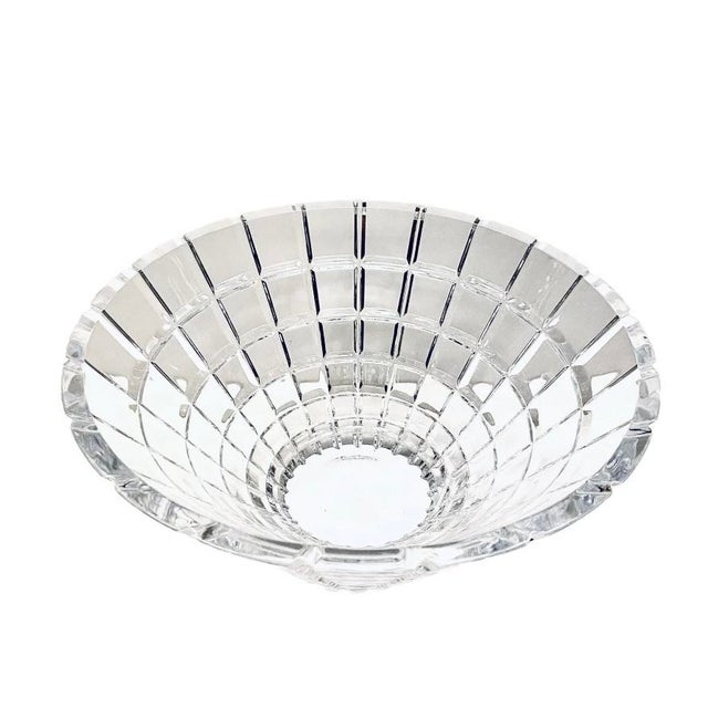 Vintage Mikasa Atrium Faceted Cubist Style Crystal Centerpiece Bowl ...