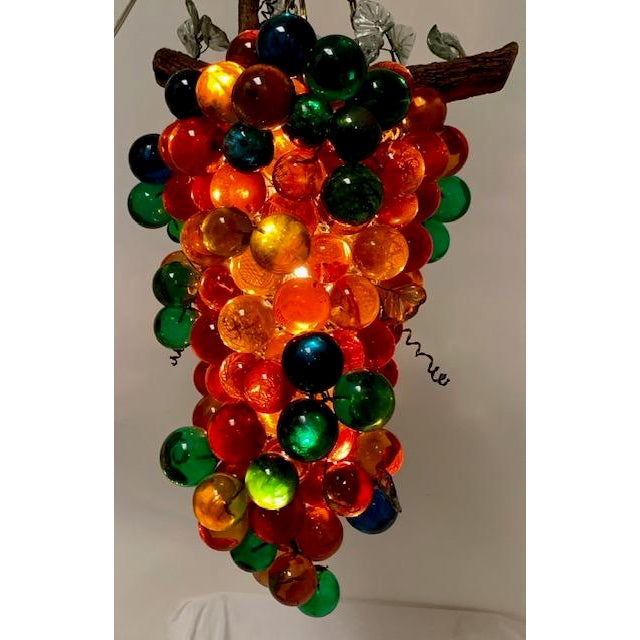 Mid Century Grape Pendant Light Fixture Circa 1950s | Chairish