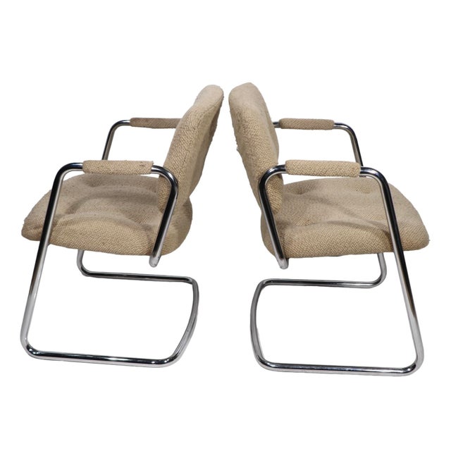 Pr. Vintage Steelcase Arm Chairs C 1970's | Chairish