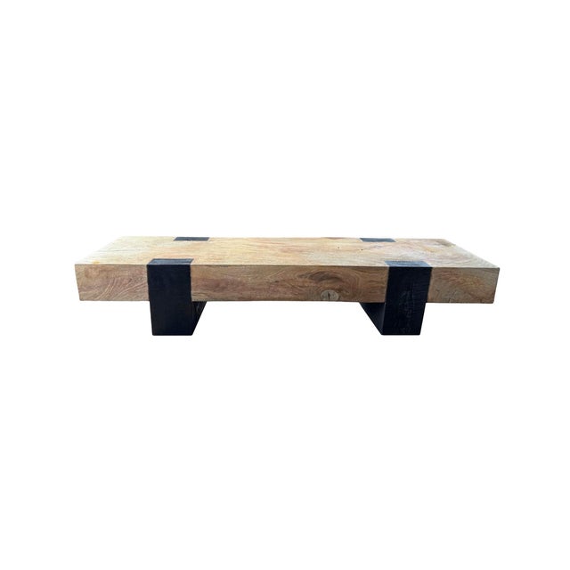 Sculptural Mango Wood Bench, Modern Organic, Stunning Wood Textures ...