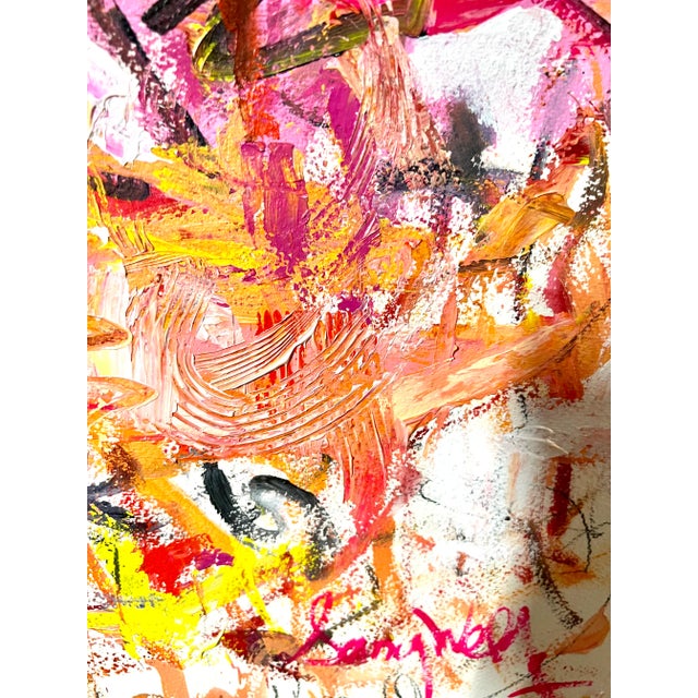 "Imagine" Original Abstract Expressionist Acrylic Painting on Paper by ...