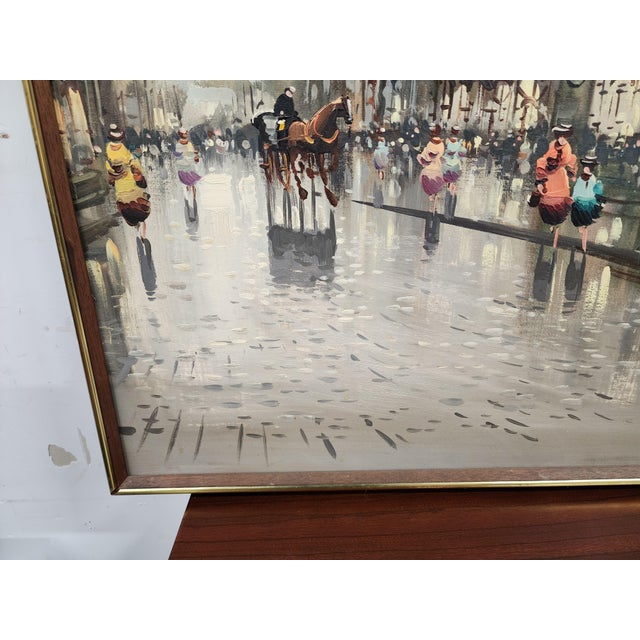 Authentic Antonio DeVity Paris Oil Painting | Chairish