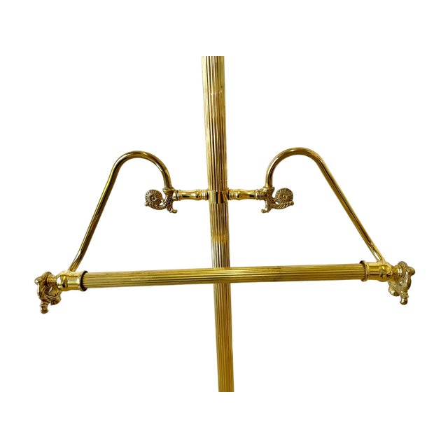 Vintage Brass Valet | Chairish