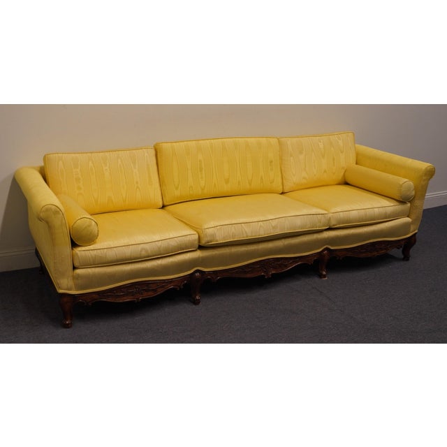 Thomasville Furniture Retro Country French 99" Parlor Sofa W. Yellow ...