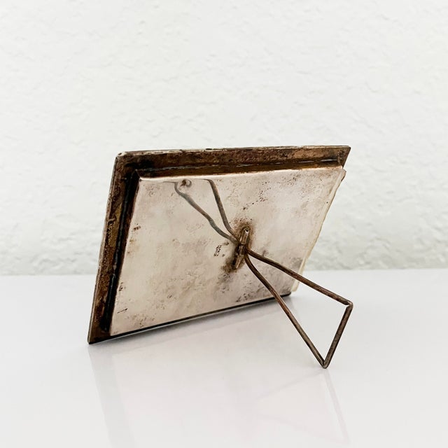 Abalone Shell and Alpaca Silver Picture Frame, 1950s | Chairish