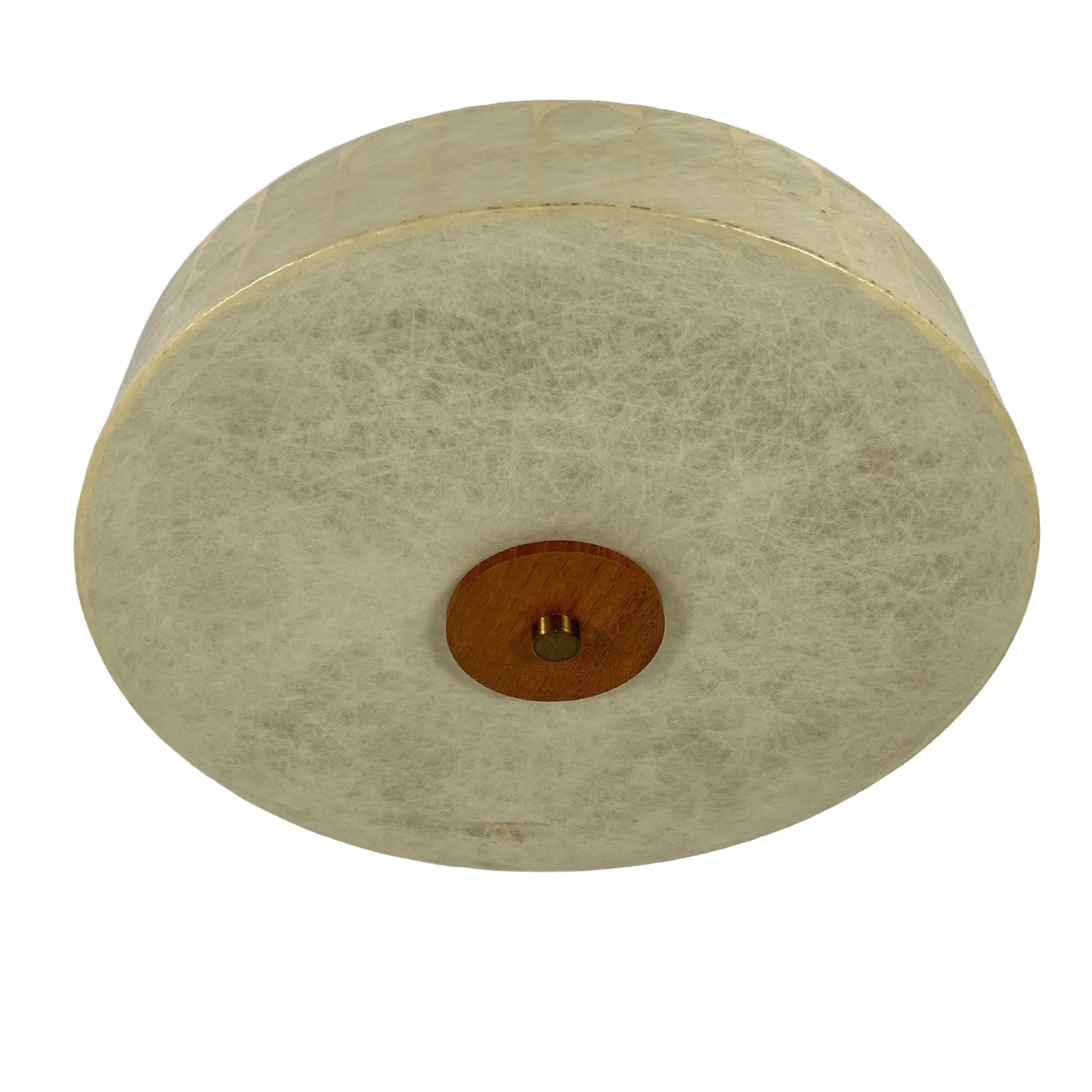 Round Mid-Century Modern Cocoon Flush Mount, 1960s, Germany | Chairish
