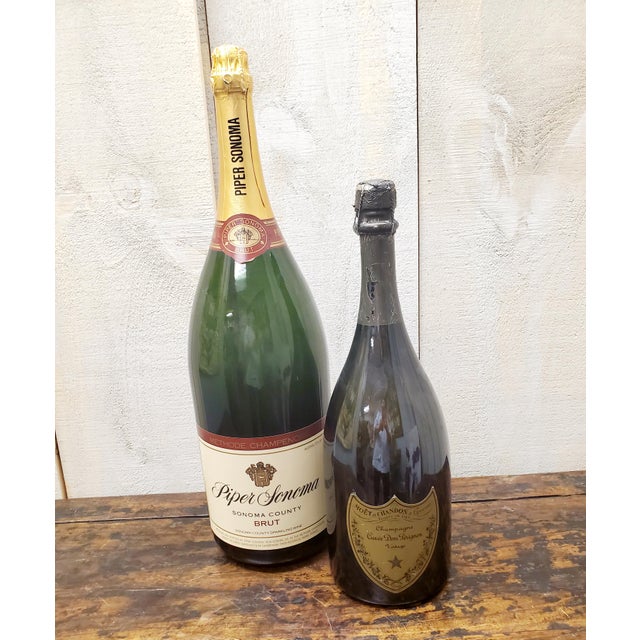 Vintage Champagne Bottles - a Pair | Chairish