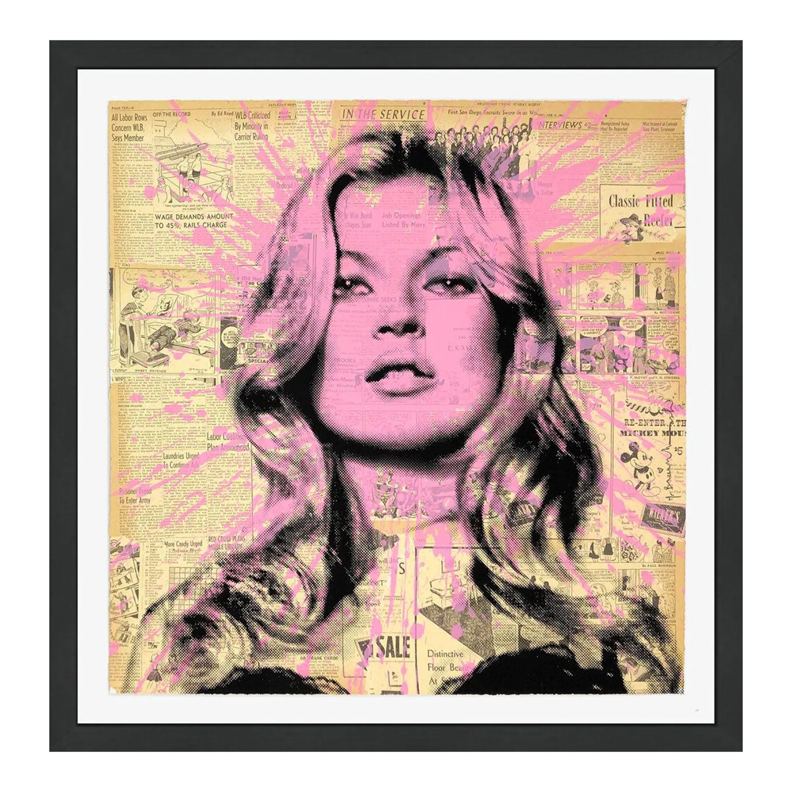 Mr. Brainwash Cover Girl - Kate Moss, Hand Signed Screen Print, 2011 ...