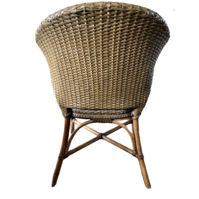 1980s Handmade Vintage Wicker Chair | Chairish