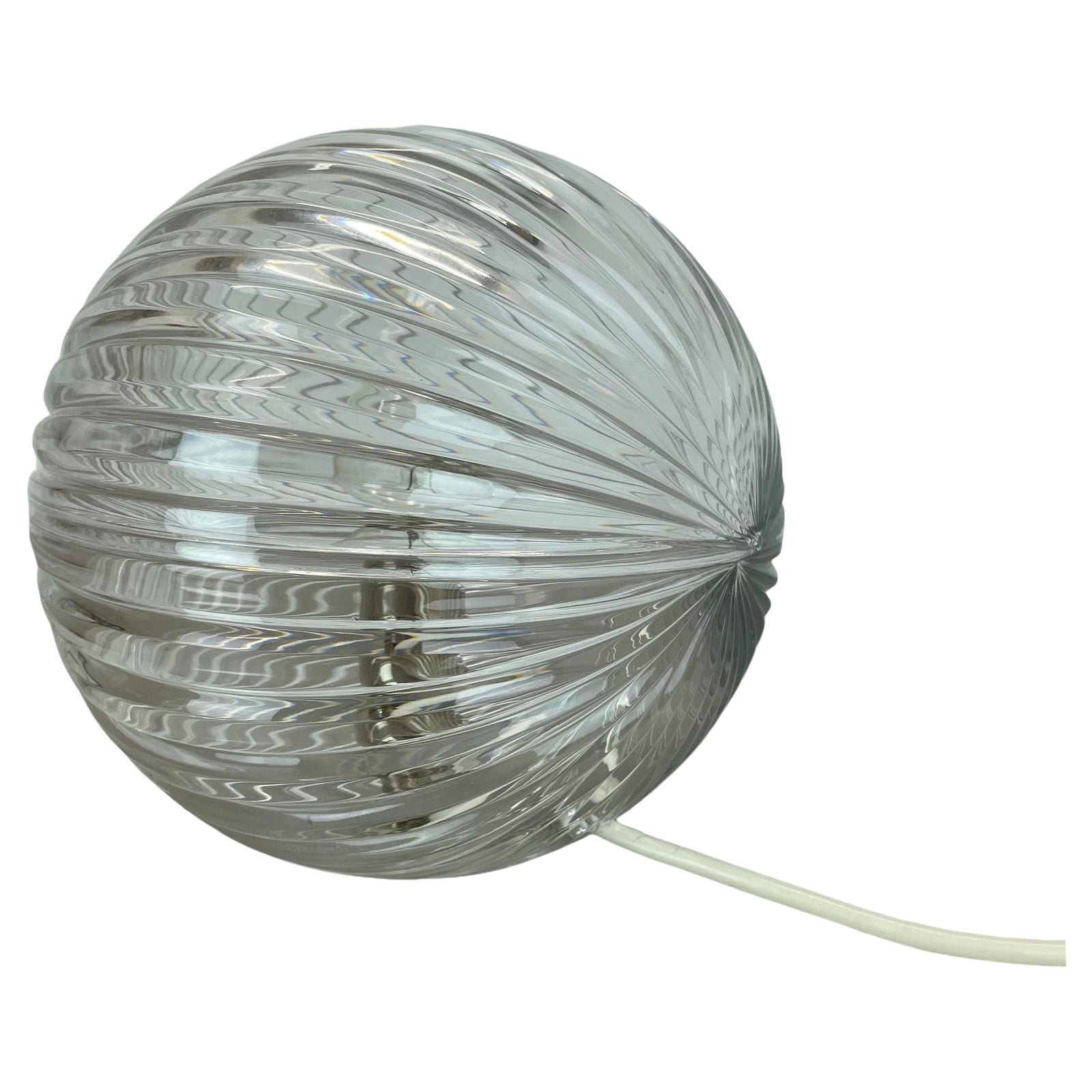 Crystal Ball Glass Table Light attributed to Claus Josef Riedel ...