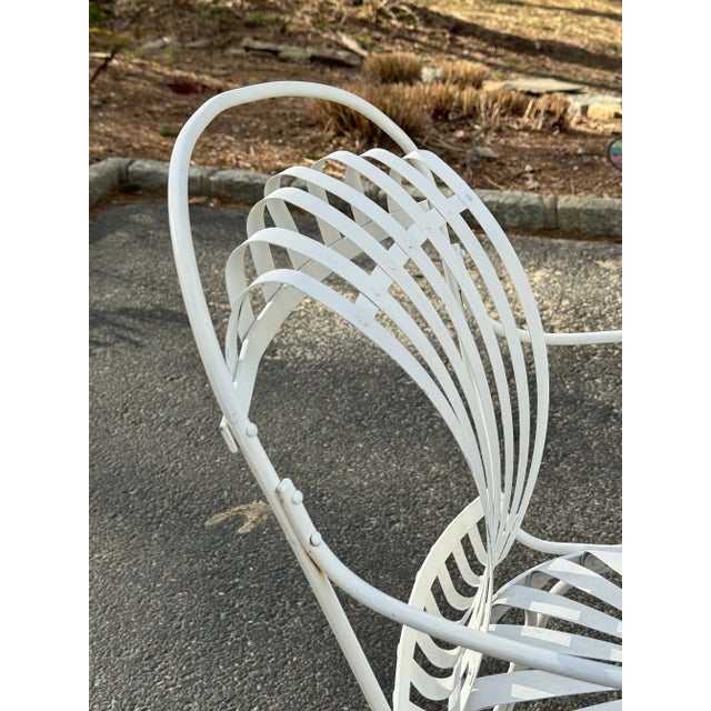 Vintage Iron Francois Carre Style Starburst Pinwheel Chairs by Unopiù ...