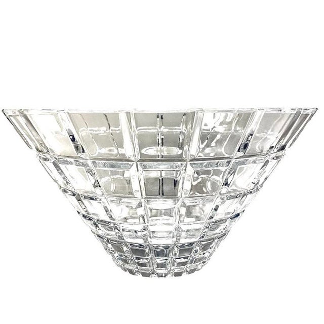 Vintage Mikasa Atrium Faceted Cubist Style Crystal Centerpiece Bowl ...