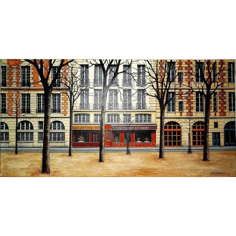 Angelo Mozziconacci, Place Dauphine, Paris, 1980 | Chairish