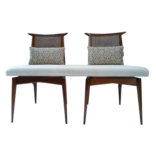 Mid 20th Century Re-Designed Mid-Century Bench | Chairish