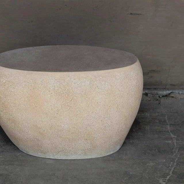 Cast Resin 'River Rock' Table, Aged Stone Finish by Zachary A. Design ...