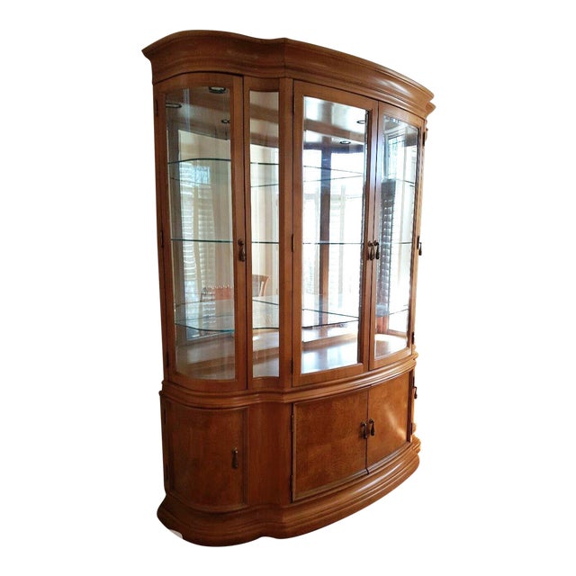 Vintage bernhardt china cabinet store