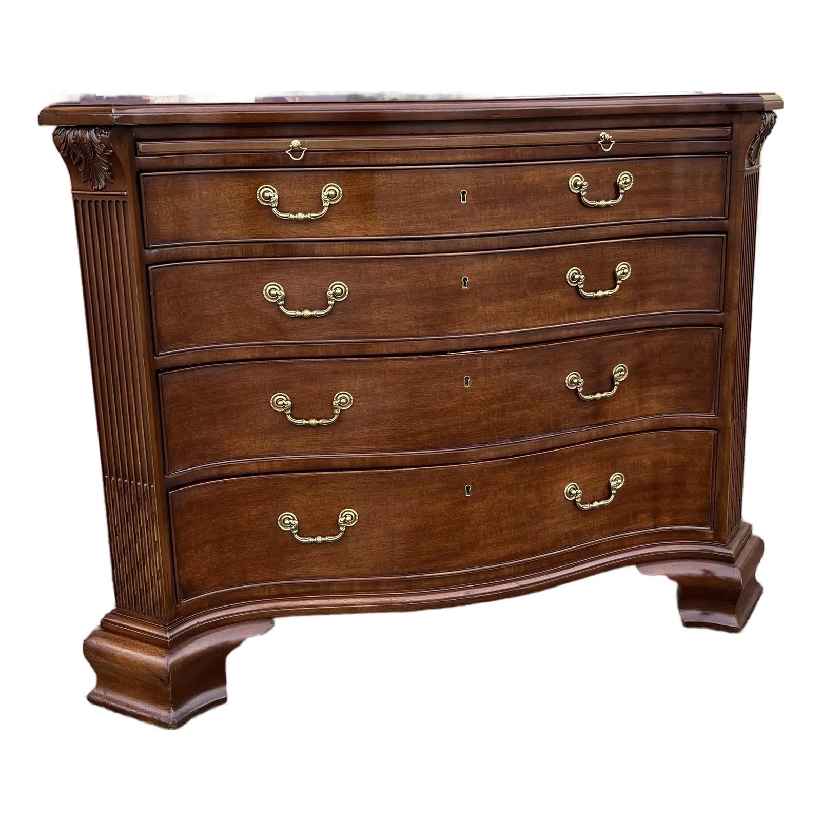 Late 20th Century Ej Victor Serpentine Bachelor’s Chest | Chairish