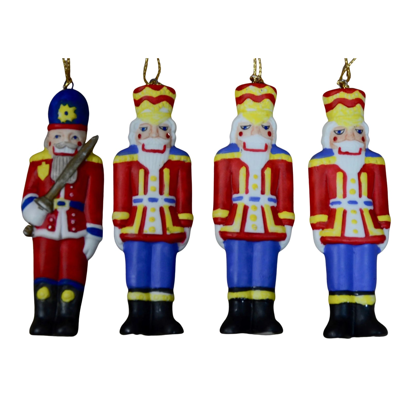 Ceramic Nutcrackers - Set of 4 | Chairish