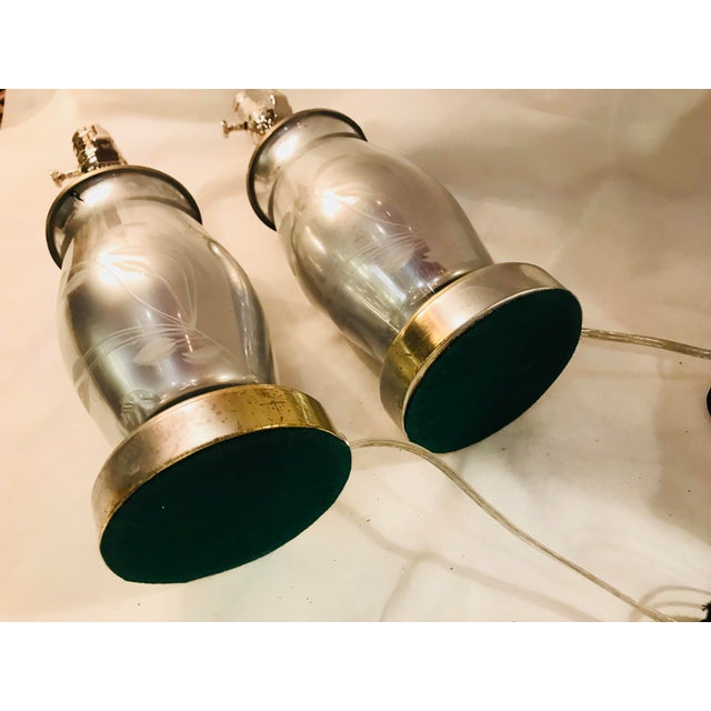 Vintage Mercury Glass Lamps - a Pair | Chairish