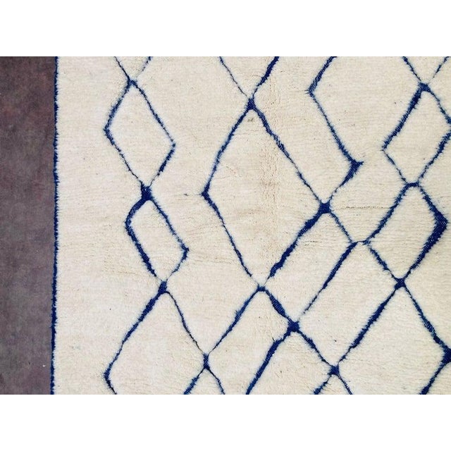 Moroccan Beni Ourian Rug-5′1″ × 8′1″ | Chairish