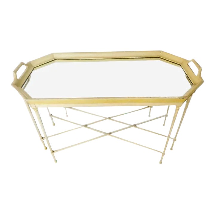 1970s Vintage Gustavian Style Painted Coffee Table by Tomlinson | Chairish