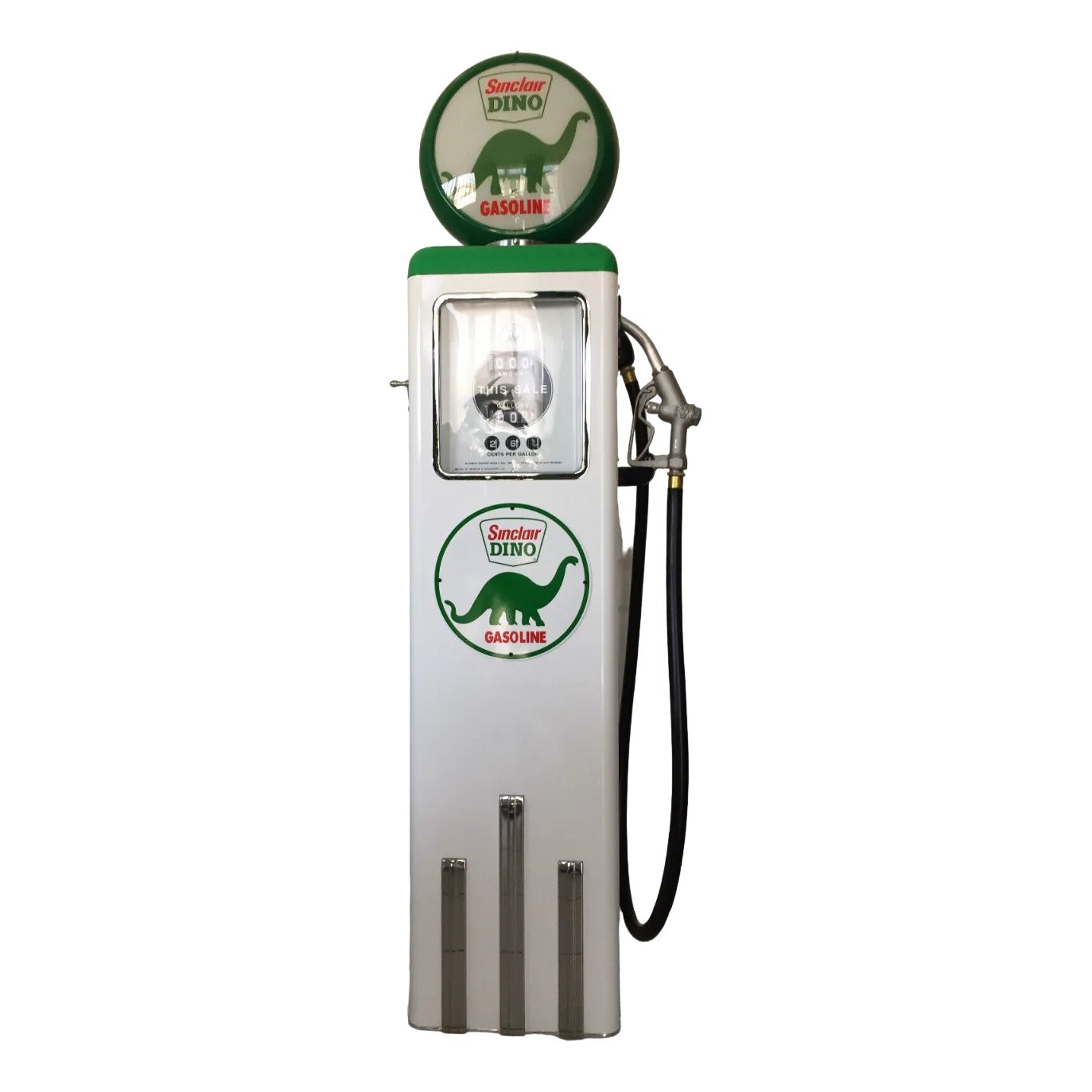 American Sinclair Dino Gasoline Fuel Pump | Chairish