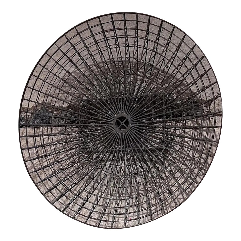 1970s Abstract Grid Wall Sculpture Bronze | Chairish