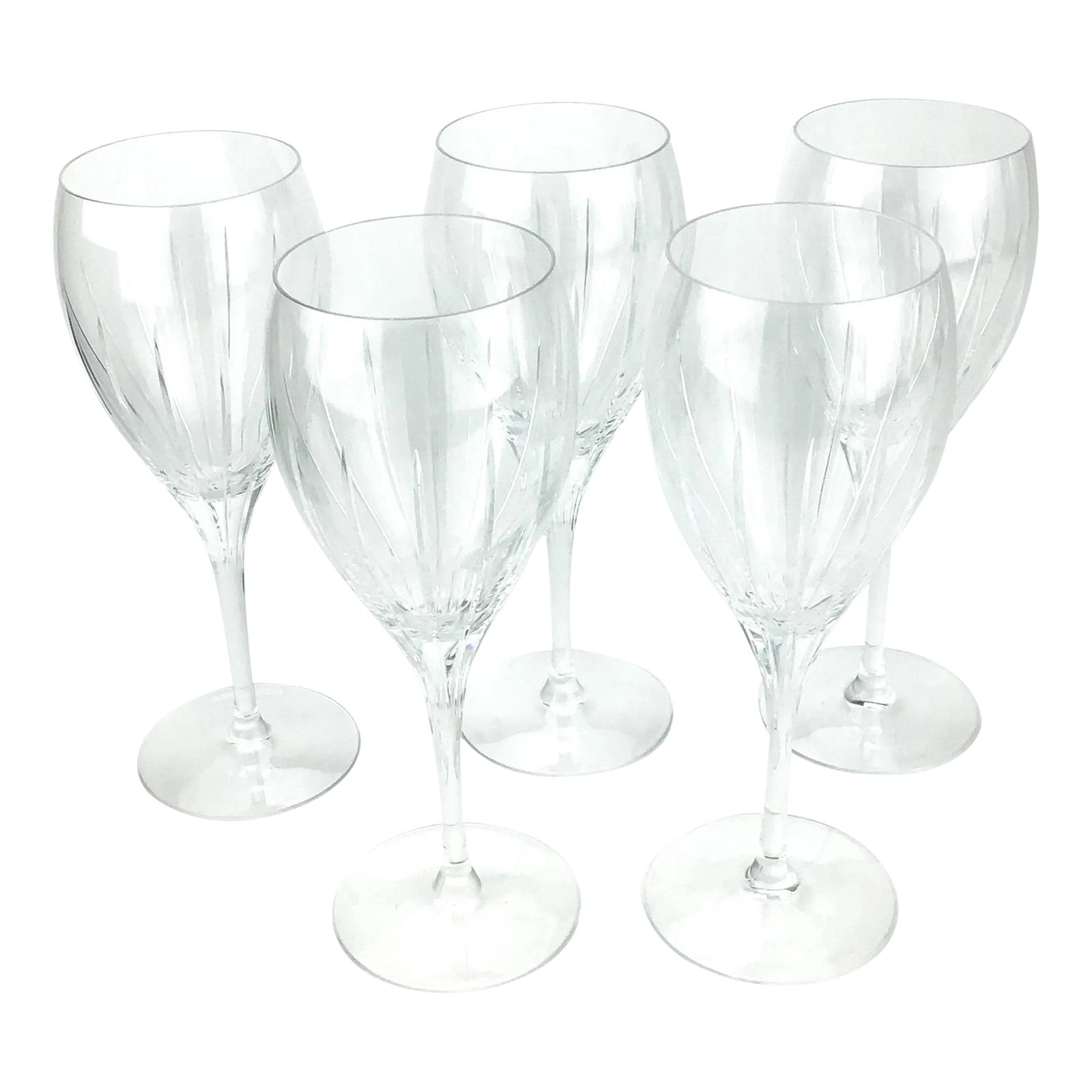 Vintage French Christofle Iriana Wine Glasses Set of 5 | Chairish