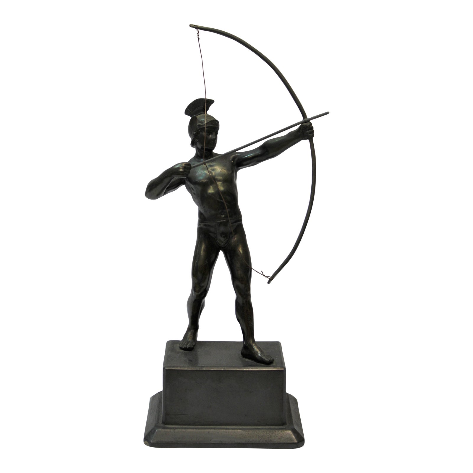 Bronze Roman Archer Sculpture | Chairish