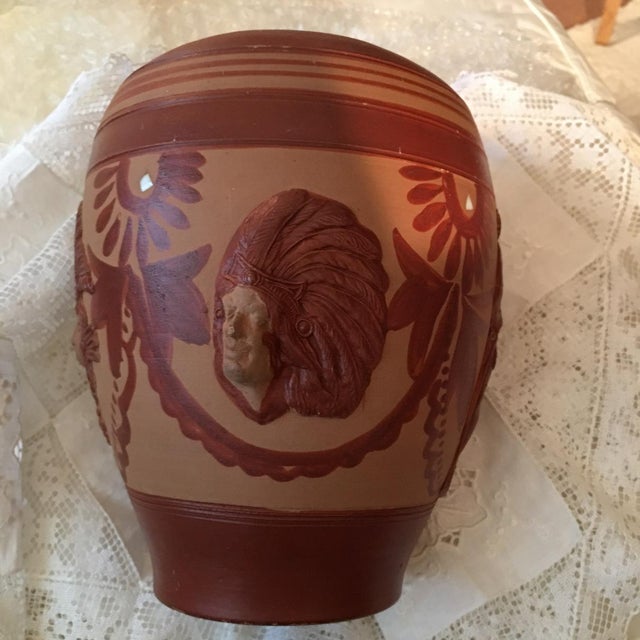 Vintage Aztec Peruvian Folk Art Pottery Vase | Chairish