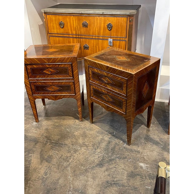 Pair of Italian Neo-Classical Side Tables | Chairish