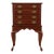 1990s Crescent Solid Cherry Queen Anne Style Silver Chest | Chairish